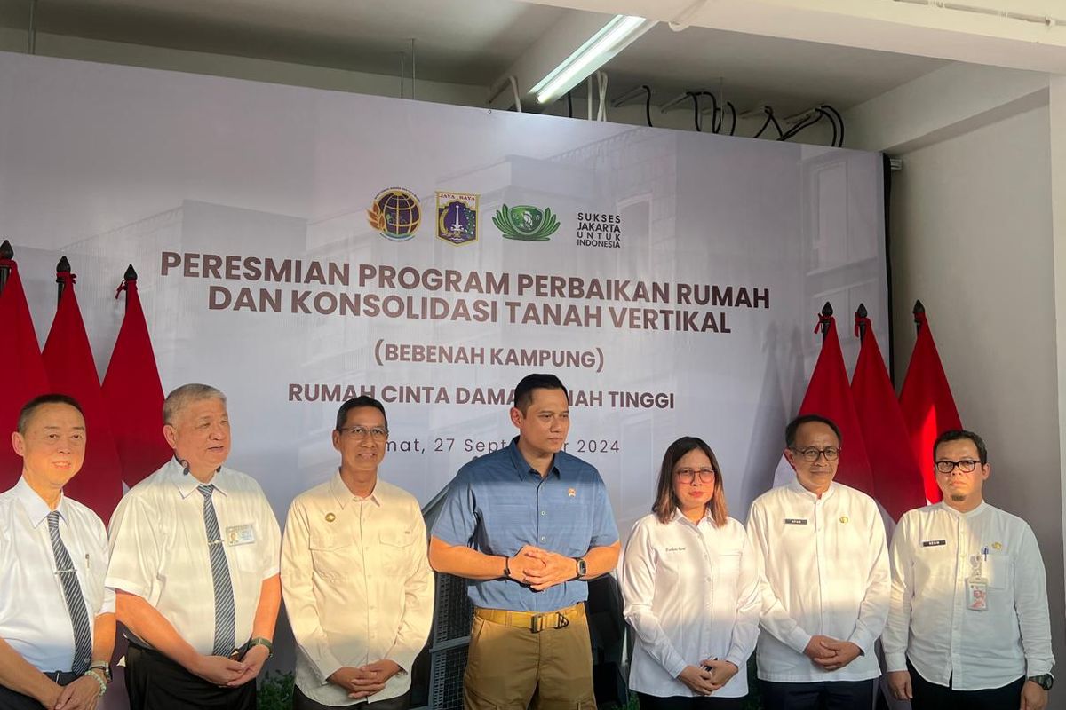 AHY Resmikan Konsolidasi Tanah dan Perbaikan Rumah di Tanah Tinggi ...