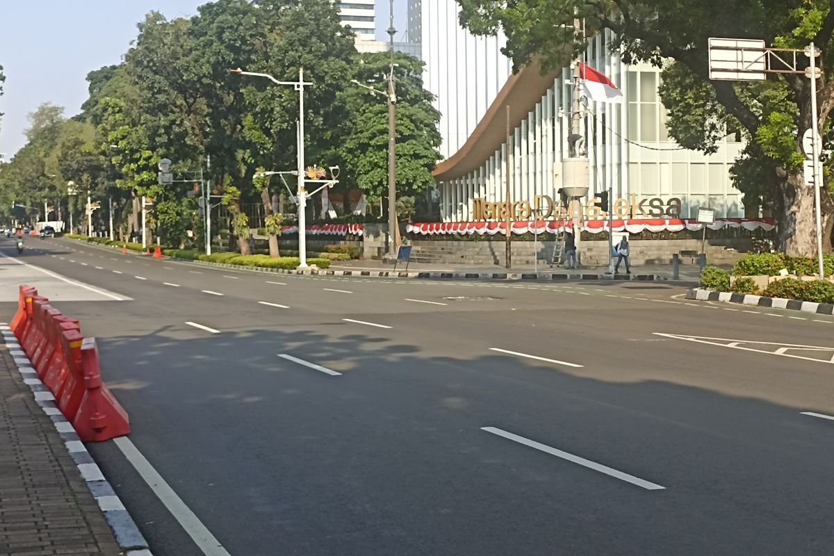 Mahasiswa Bubar, Jalan Sekitar Monas Kembali Dibuka