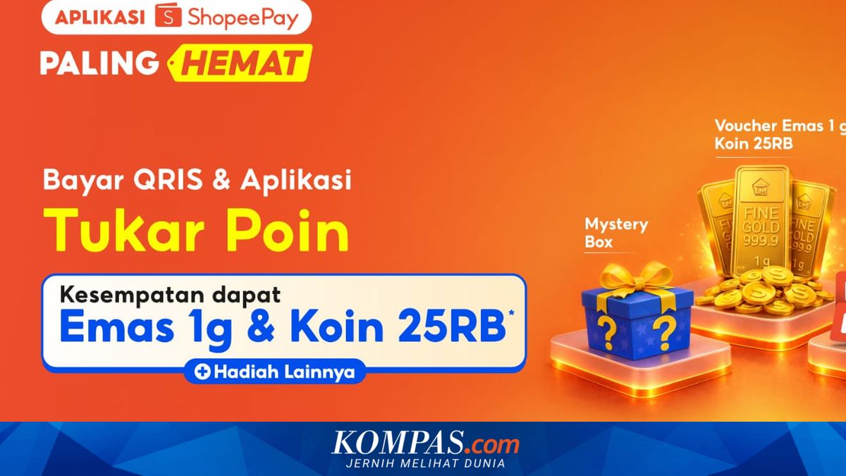 Cara Tukar Poin ShopeePay Jadi Emas 1 Gram, Batas Akhir 30 April 2026