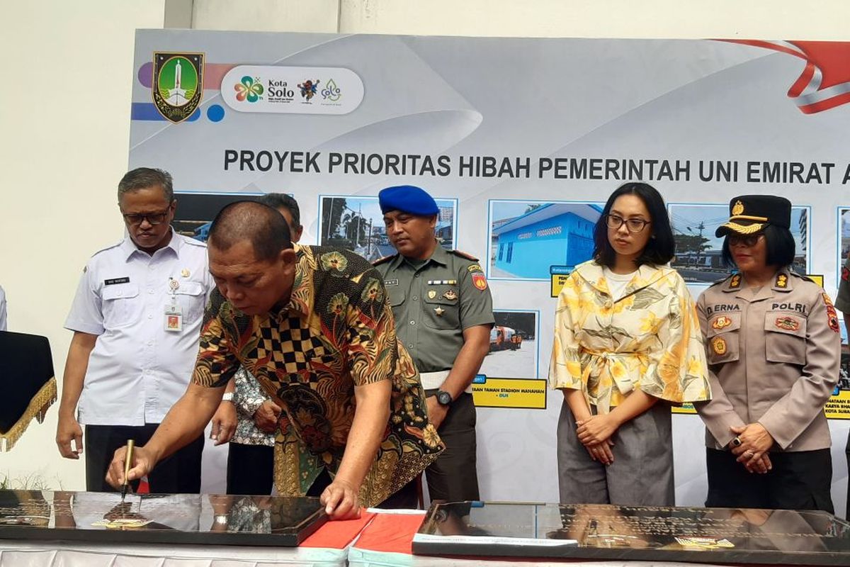 Wali Kota Solo Resmikan 18 Proyek Hibah UEA di Akhir Masa Jabatan, Apa Saja?
