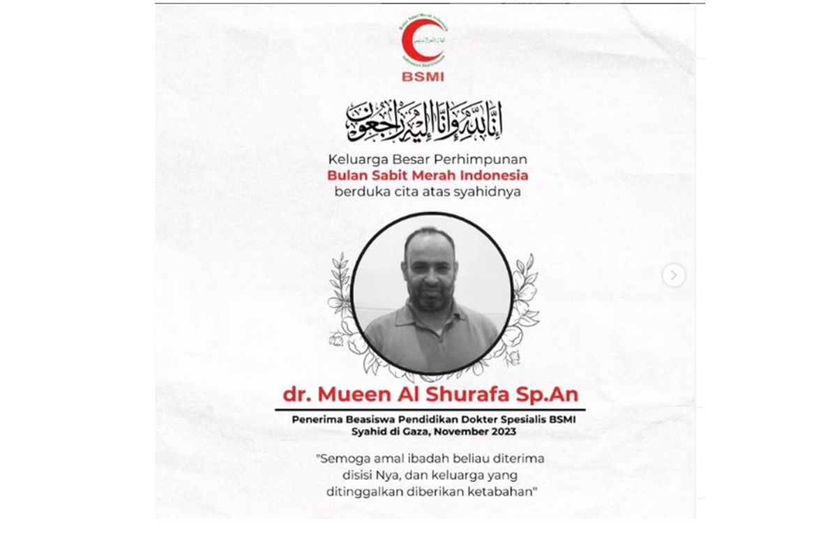Mengenang dr Mueen, Alumni UGM dan UNS yang Jadi Korban Serangan Israel ...
