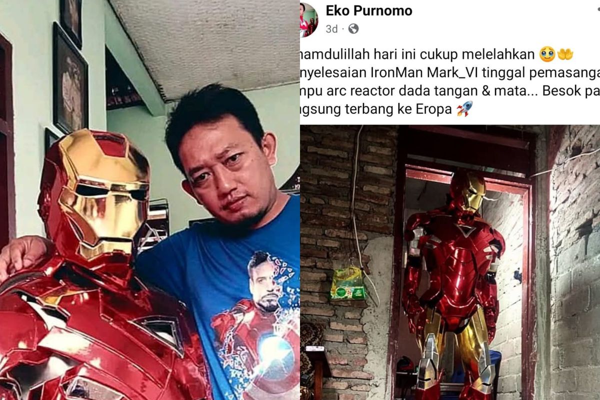 Curhat Eko Purnomo Kesal Karya Iron Man-nya Dikira Jarahan dari Rumah ...