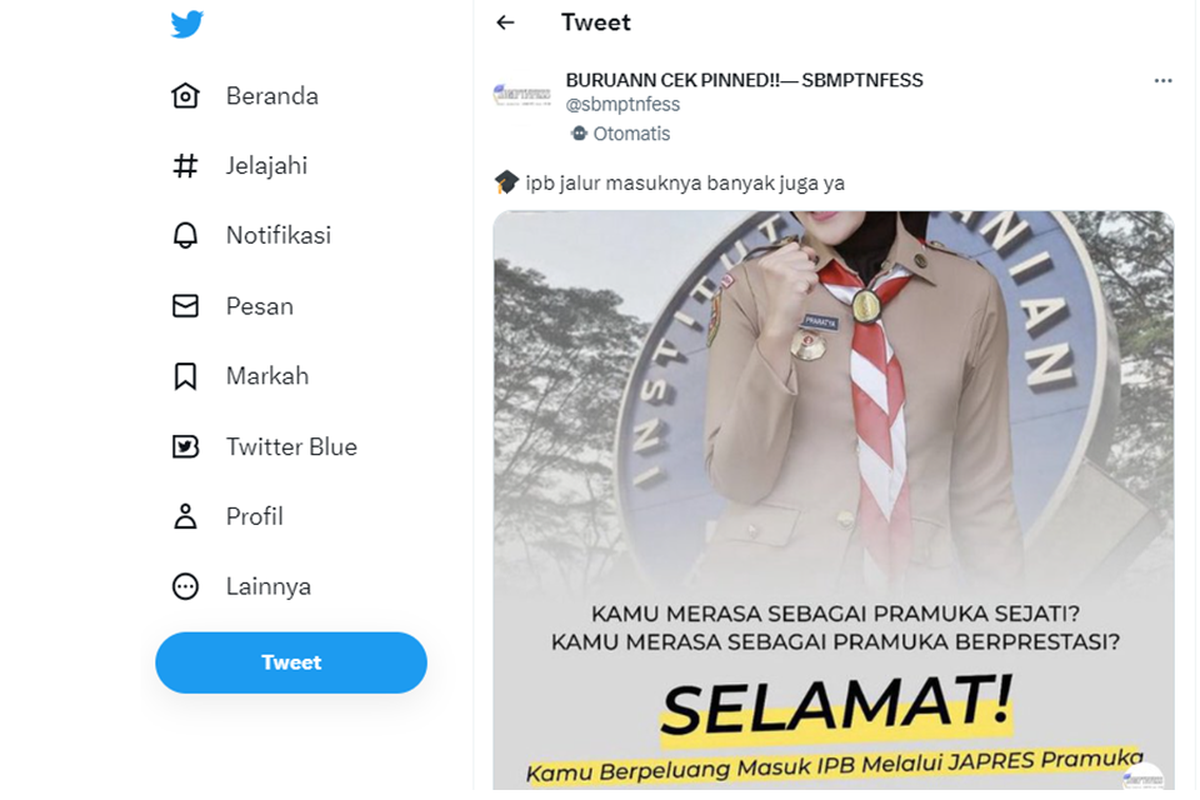 Ramai soal IPB Buka Jalur Prestasi Pramuka, Bagaimana Ketentuannya?