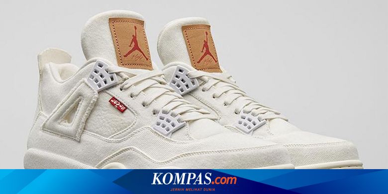 2 Versi Baru Air Jordan 4 x Levi's Hitam dan Putih, Dijual Rp 3,1 Juta