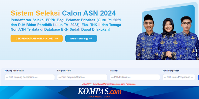 Cara Cek Hasil Seleksi Administrasi PPPK 2024 Tahap I di SSCASN