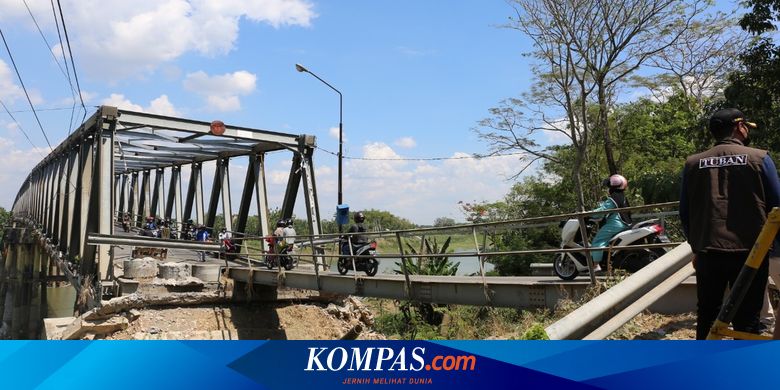 Jembatan Glendeng Penghubung Tuban-Bojonegoro Mulai Diperbaiki, Akses ...