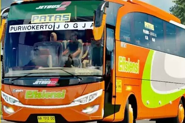 Tarif Bus Patas PO Efisiensi Jawa Tengah dan Jogja Jalur Selatan