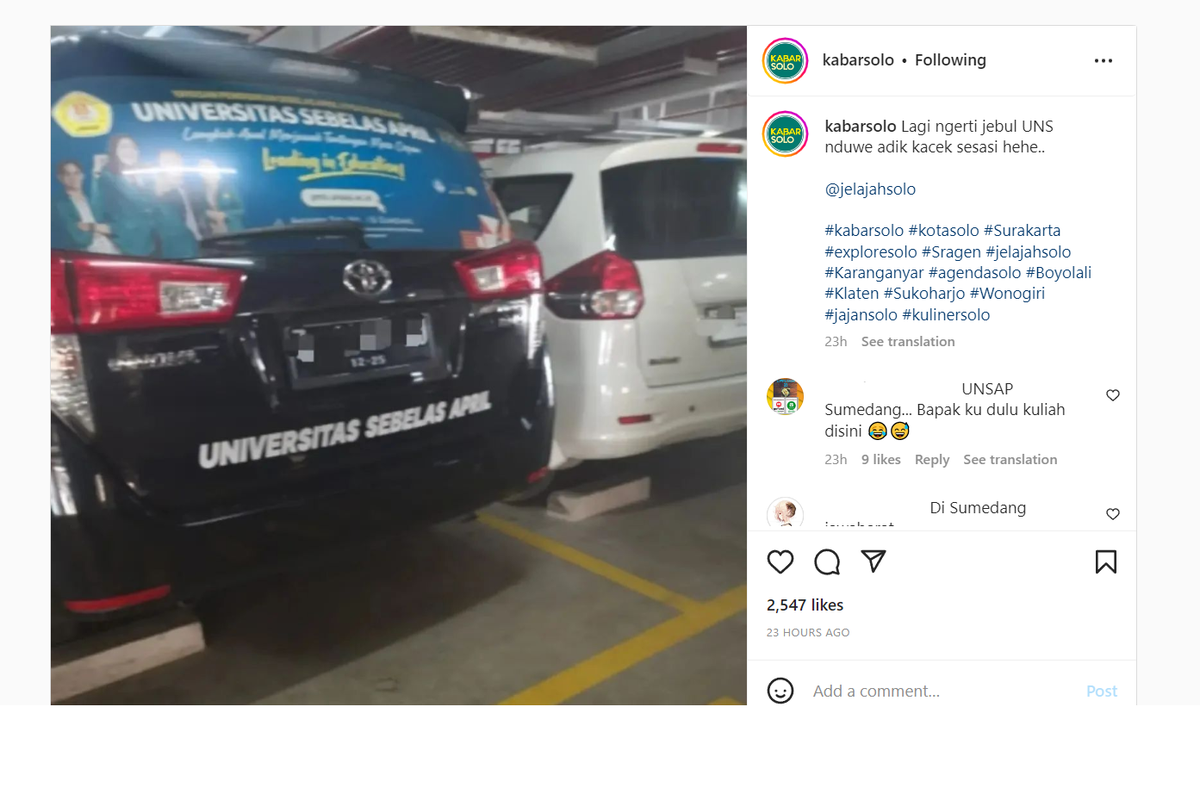 Ramai Warganet Sebut Universitas Sebelas April sebagai "Adik" UNS, di ...