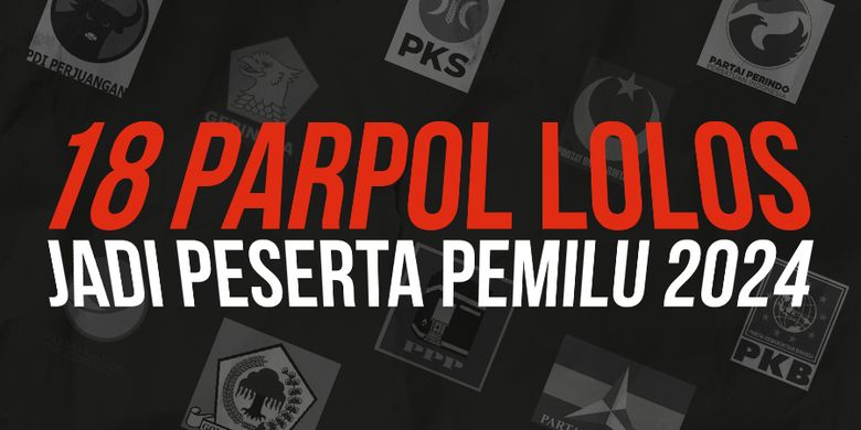 INFOGRAFIK: 18 Partai Politik Peserta Pemilu 2024, Setelah Partai Ummat ...
