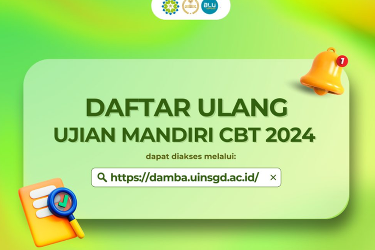 Foto : Cek Info Daftar Ulang Jalur Mandiri CBT 2024 UIN Sunan Gunung Djati Foto : Cek Info Daftar Ulang Jalur Mandiri CBT 2024 UIN Sunan Gunung Djati