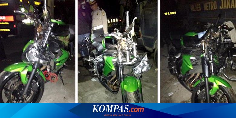 Foto Lengkap Kondisi Motor Uje Setelah Kecelakaan