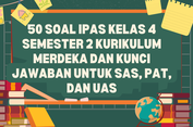 50 Soal UAS IPAS Kelas 3 Semester 2 Kurikulum Merdeka dan Kunci Jawaban