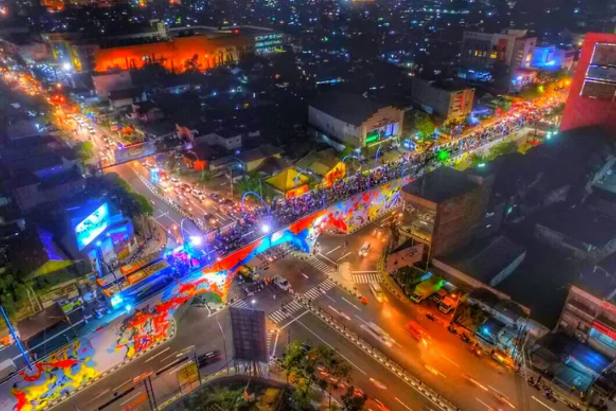 Bandung Punya Flyover Warna-warni, Habiskan Biaya Rp 35 Miliar