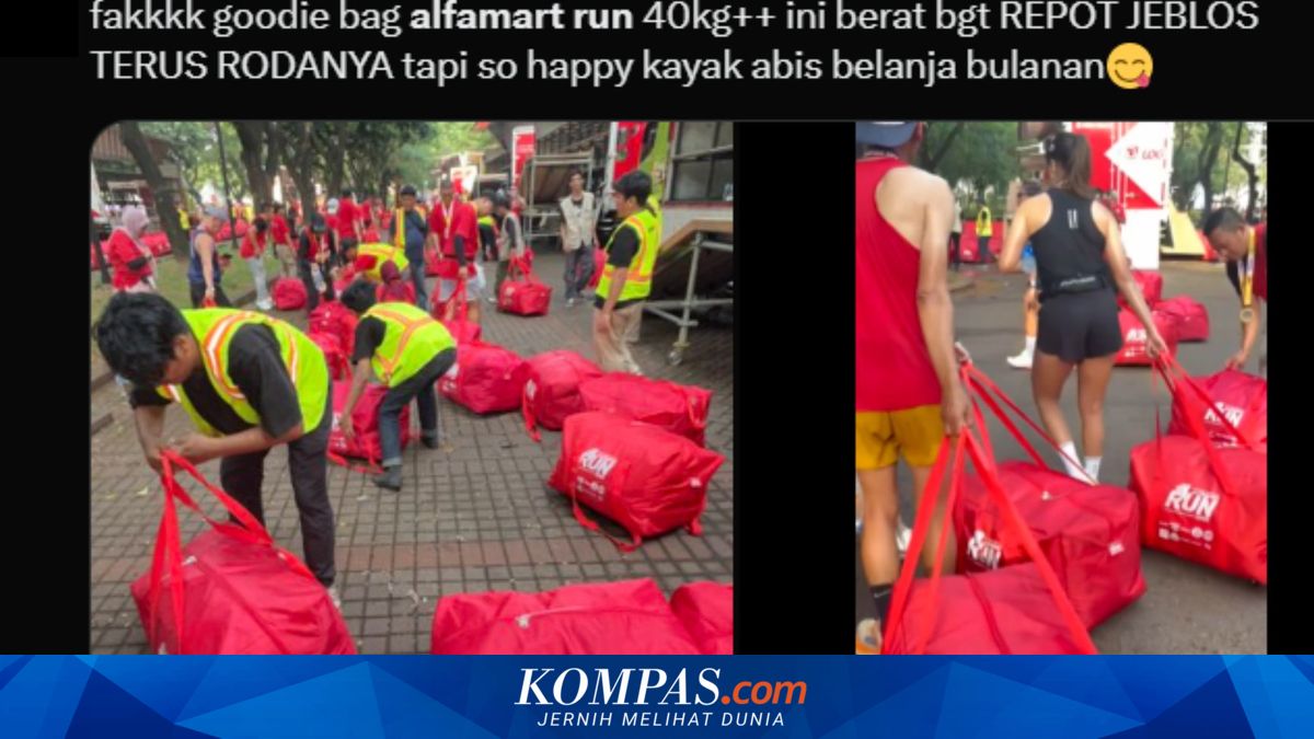 Viral, Video Peserta Alfamart Run Bawa Pulang Goodie Bag “Segede Gaban ...