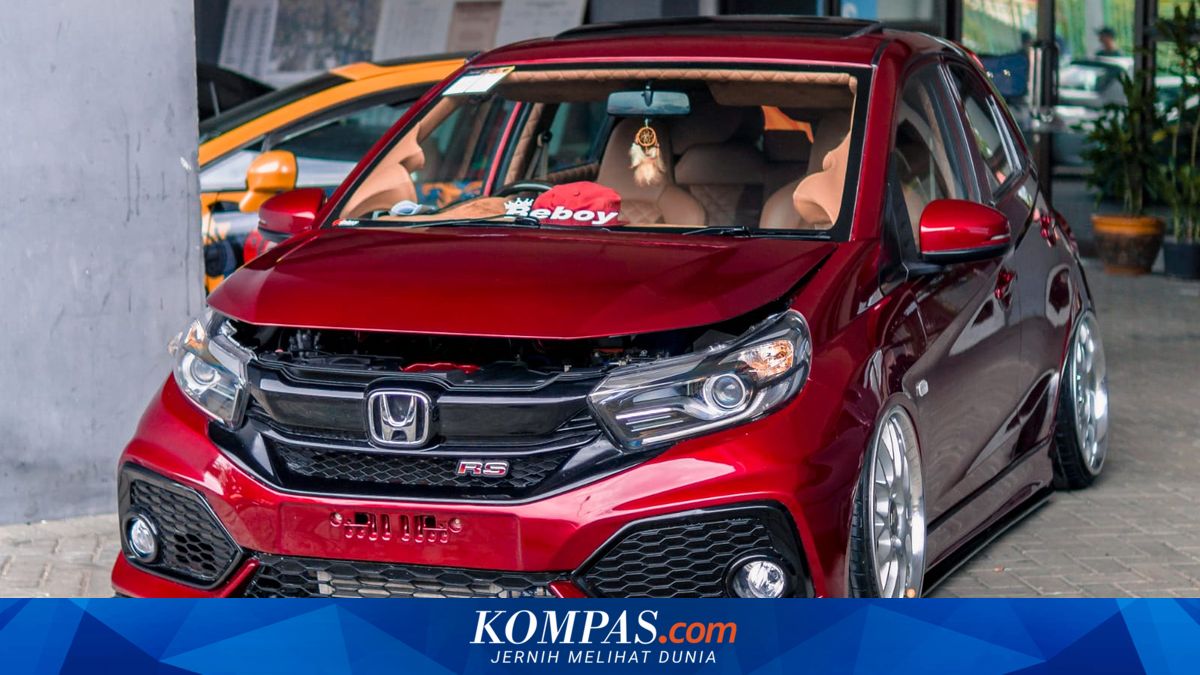 Unik, Brio Lawas Tampil dengan Custom Bumper Layaknya Civic Turbo