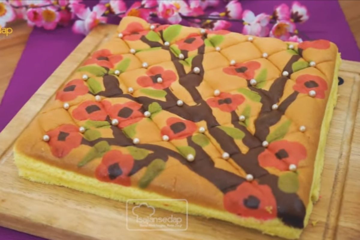 Resep Jelita Cake nan Cantik, Salurkan Bakat Melukis di Adonan Kue