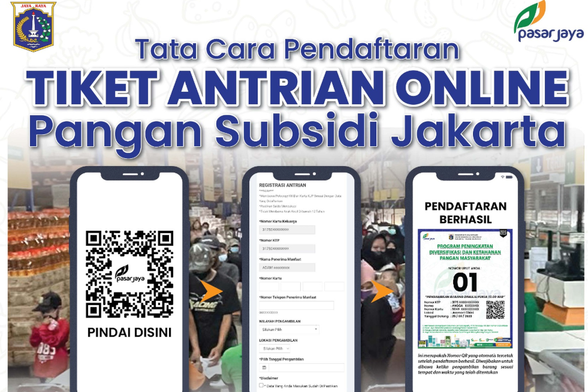 Cara Daftar Antrean KJP 2026 Pasar Jaya, Ini Link dan Syarat Ambil Sembako