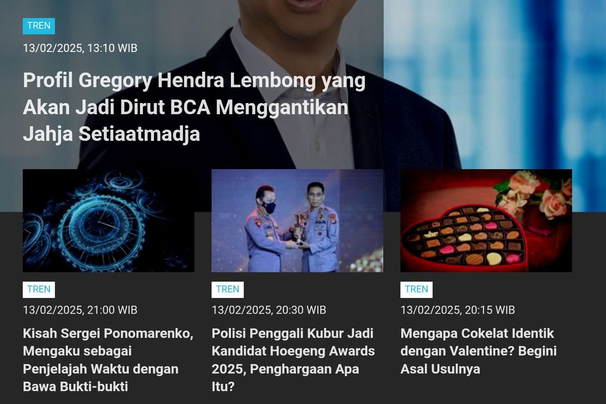 [POPULER TREN] Profil Gregory Hendra Lembong, Dirut Baru BCA | Cara ...