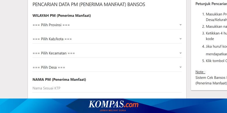 Cara Cek BLT Kesra Rp 900 Ribu Oktober–Desember 2025 Lewat Situs dan Aplikasi Kemensos