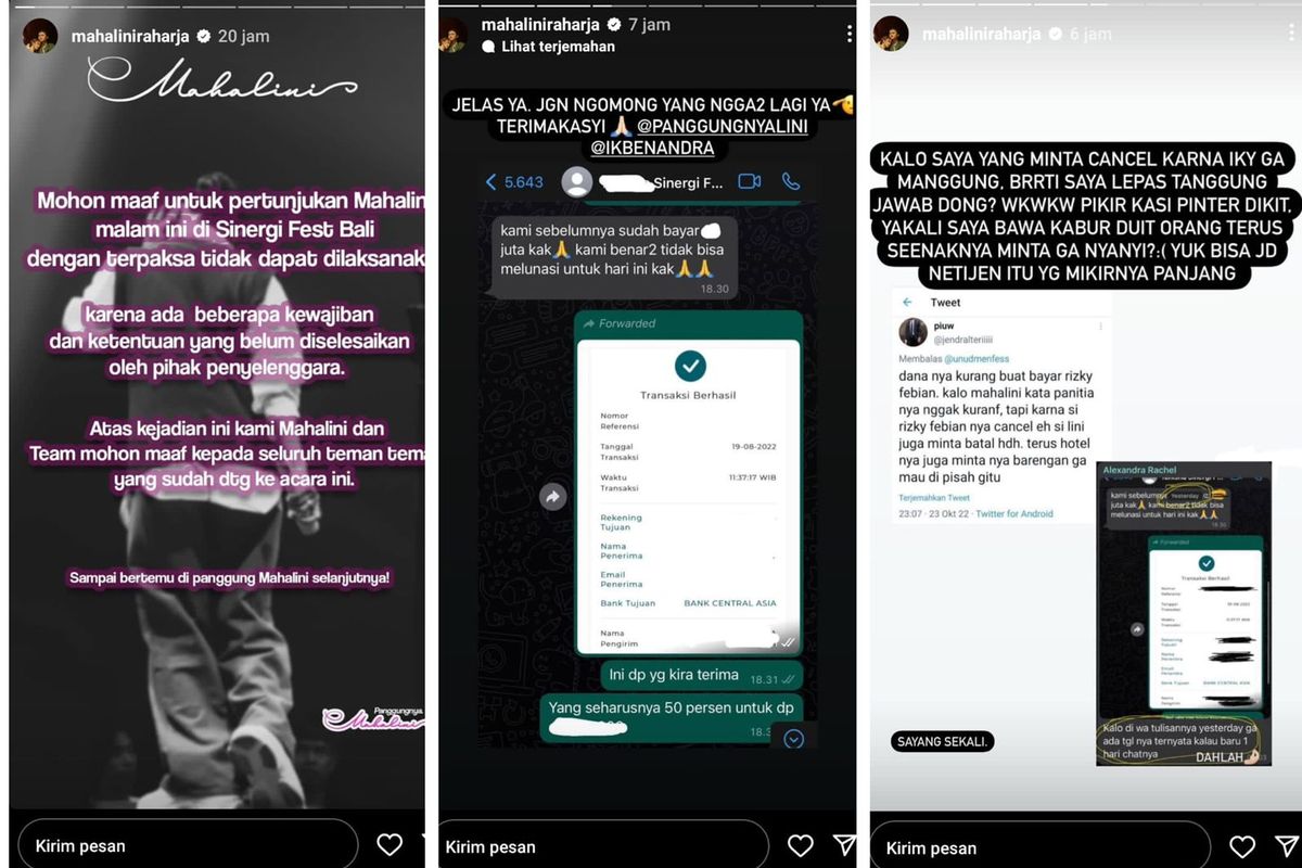Klarifikasi Mahalini soal Alasan Batal Manggung di Bali, Bantah Gara ...