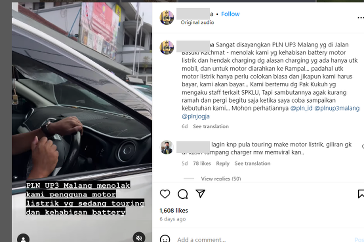 Penjelasan PLN soal Video Motor Listrik yang Ditolak Isi Baterai di PLN ...