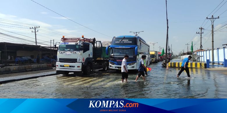 Banjir Rob Genangi Pantura Sayung Hari Ini, Berikut Jalur Alternatif Semarang Demak