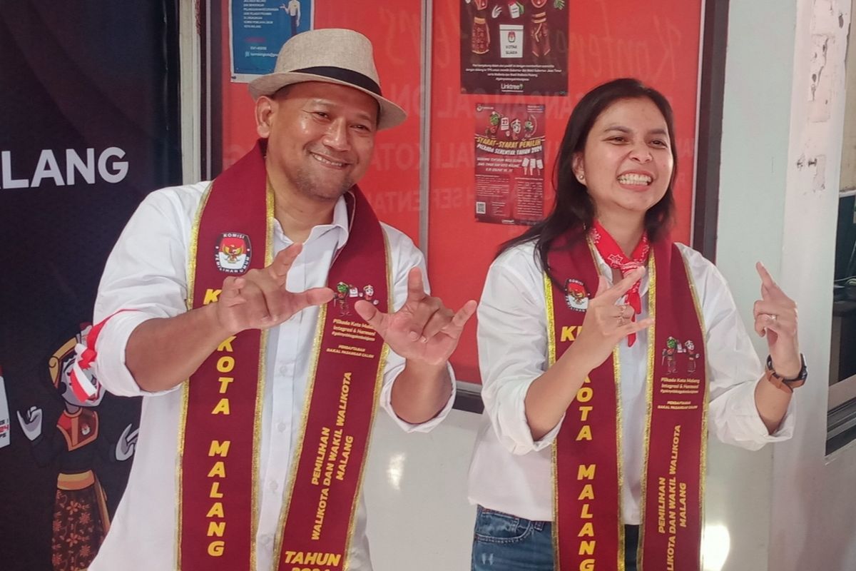 Gandeng Anak Mantan Wali Kota Batu, Sam HC Daftar Pilkada Kota Malang