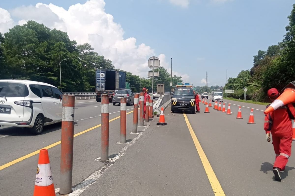 Contraflow Diberlakukan dari Km 47-KM 65 di Tol Japek
