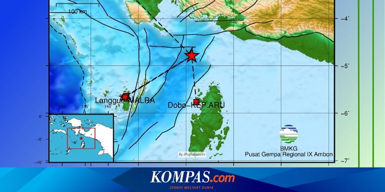 Gempa M 5,3 Guncang Kepulauan Aru Maluku Tak Berpotensi Tsunami