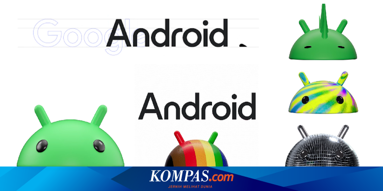Google Rilis Logo Baru Android, Kepala Robot 3D dan Karakter Warna-warni