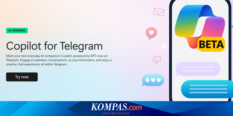 Chatbot Microsoft Copilot Hadir di Telegram, Begini Cara Mencobanya