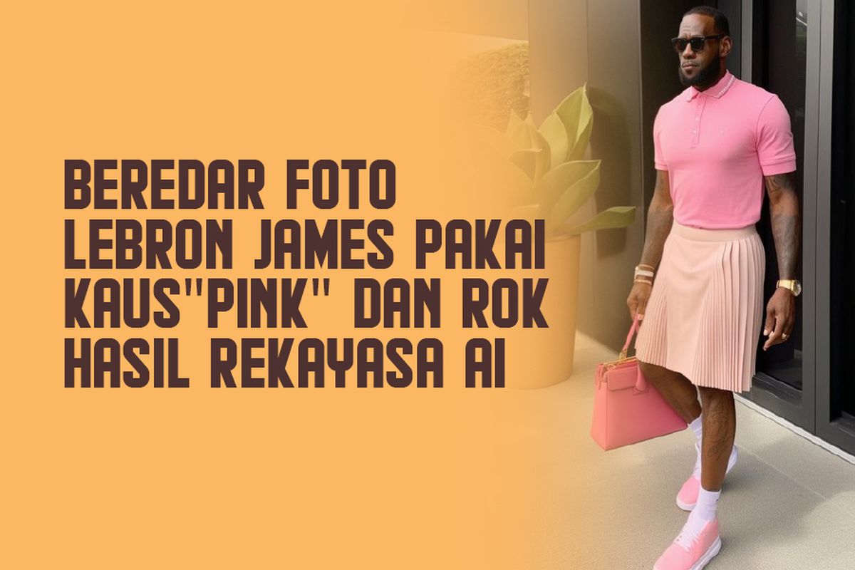 INFOGRAFIK: Beredar Foto LeBron James Pakai Rok dan Fashion Serba Pink ...
