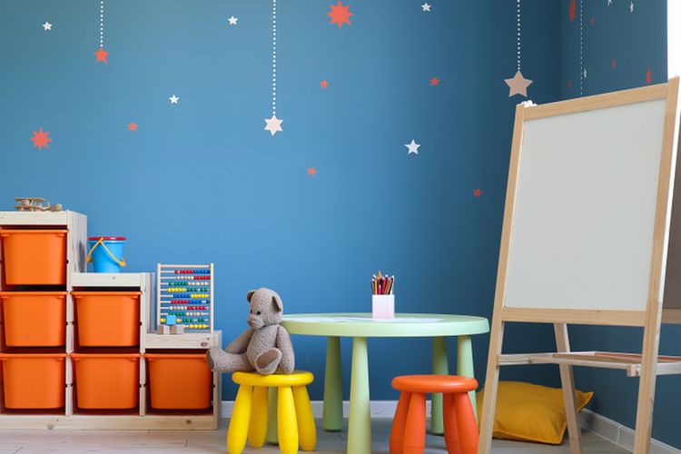 7 Ide Memasukkan Warna ke Ruang Bermain Anak