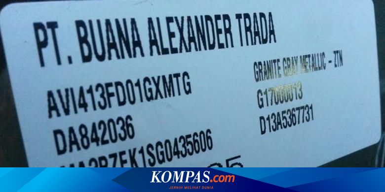 ️ Nomor Rangka: Mengenal Arti dan Fungsi Nomor Rangka dalam ...