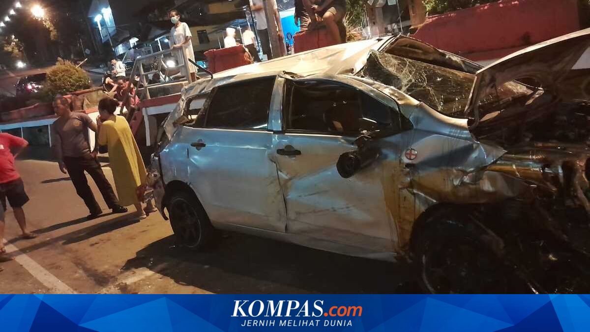 Pengemudi Diduga Mabuk, Suzuki Ertiga Tabrak Pembatas Jalan di Kota Ambon