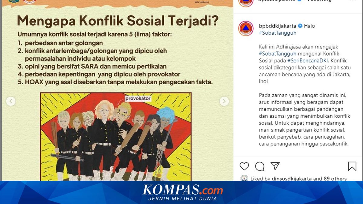 BPBD DKI Gunakan Karakter dan Alur Cerita Mirip Anime Tokyo Revengers ...