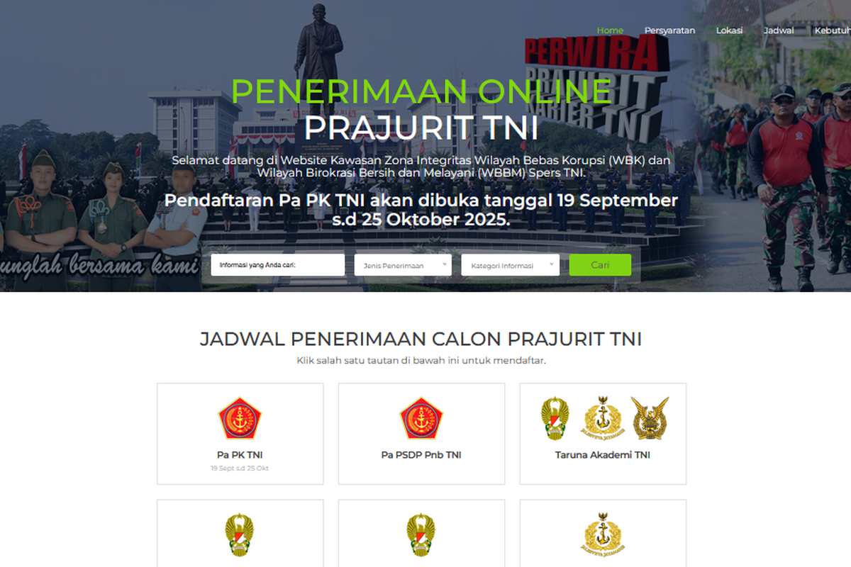 Rekrutmen PA PK TNI 2025 Dibuka, Cek Syarat, Jurusan, dan Cara Daftarnya