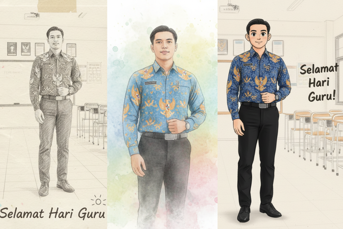 10 Prompt Gemini AI Hari Guru 2025, Ubah Foto Biasa Jadi Poster Keren