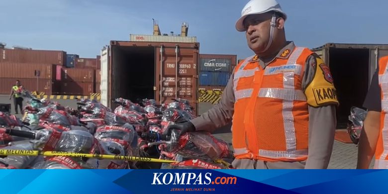 Polisi di Surabaya Gagalkan Pengiriman Ilegal 2 Mobil dan 34 Motor ke ...