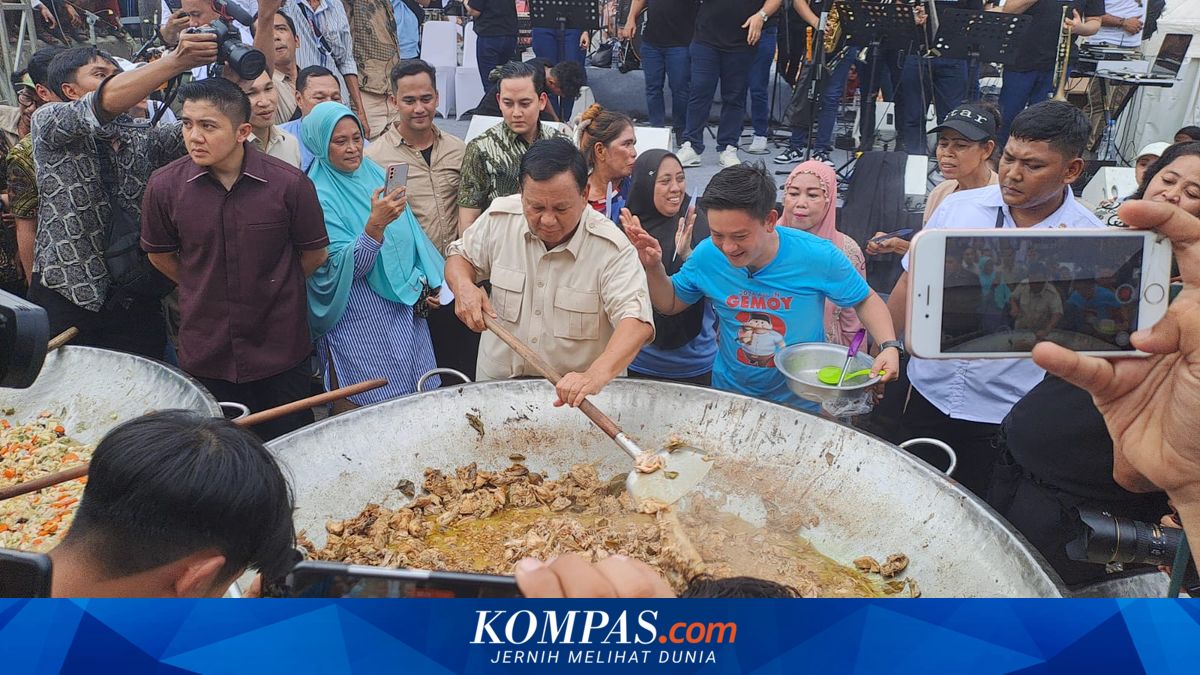 Aksi Prabowo Masak, Makan, dan Joget di Cilincing, Ajak Warga Dengar ...