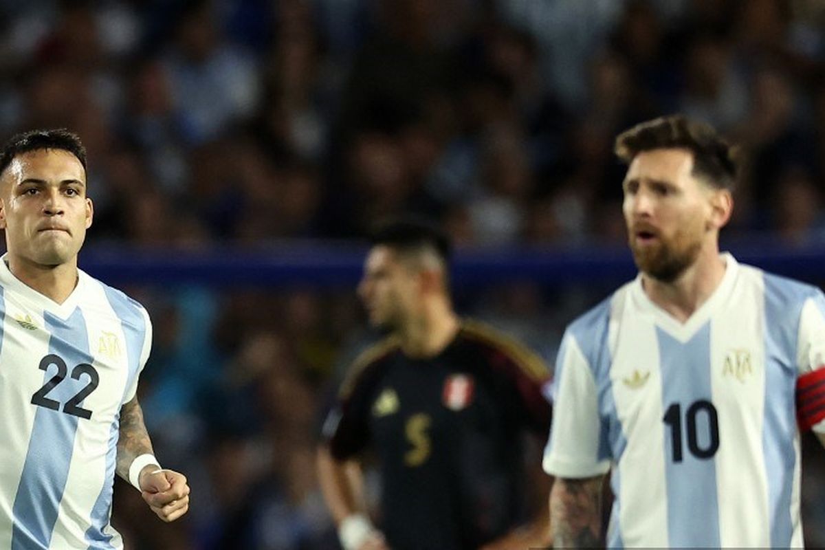 Hasil Argentina Vs Peru, Gol Lautaro Bawa Tim Tango Mantap di Puncak