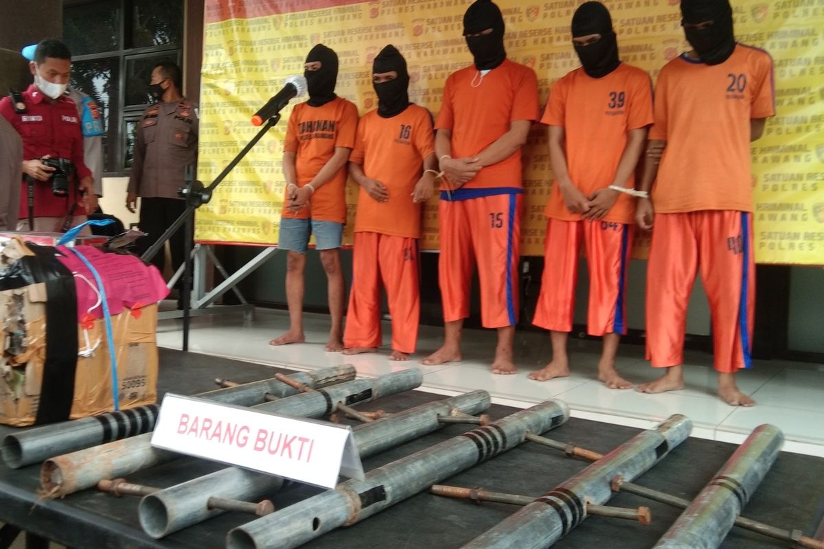 Komplotan Spesialis Pembobol Brankas Minimarket di Karawang Tertangkap