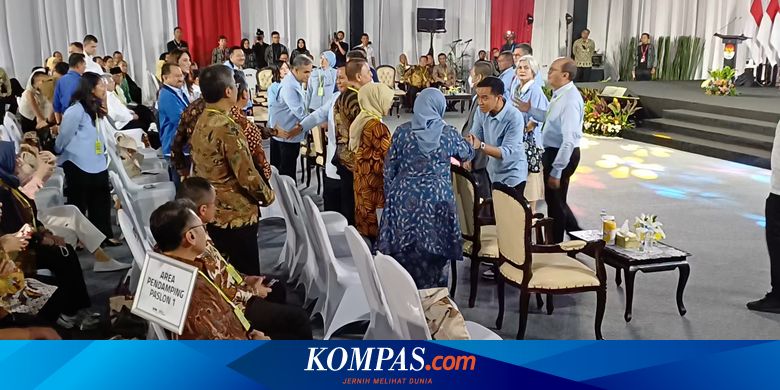 Di Acara Paku Integritas KPK, Prabowo-Gibran Salami Istri Anies dan Cak ...