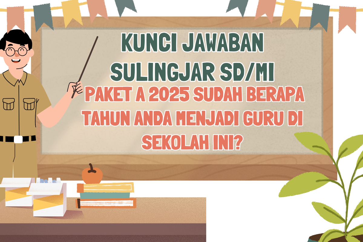 Kunci Jawaban Sulingjar SD/MI Paket A 2025 Sudah Berapa Tahun Anda Menjadi Guru di Sekolah Ini?