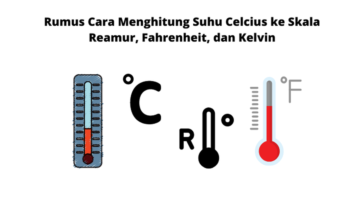 Rumus Cara Menghitung Suhu Celcius ke Skala Reamur, Fahrenheit, dan Kelvin