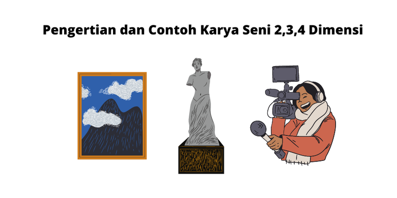 Pengertian dan Contoh Karya Seni 2,3,4 Dimensi