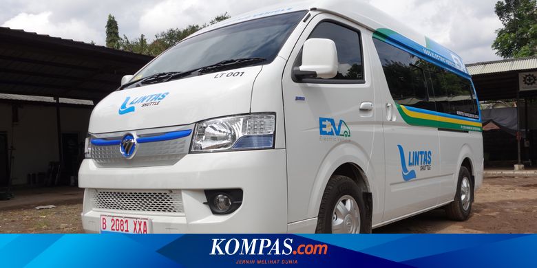 Lintas Shuttle Gunakan Mobil Listrik Foton eView di Bandung