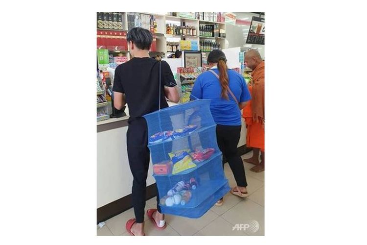 Kampanye "No Plastic Bag", Begini Cara Warga Thailand Bawa Barang Belanjaan
