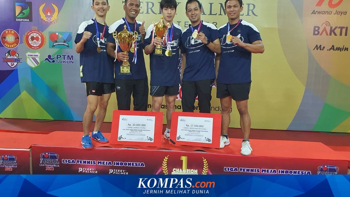 Liga Tenis Meja Indonesia 2023-2024, Atlet Nasional Tempati Runner-up