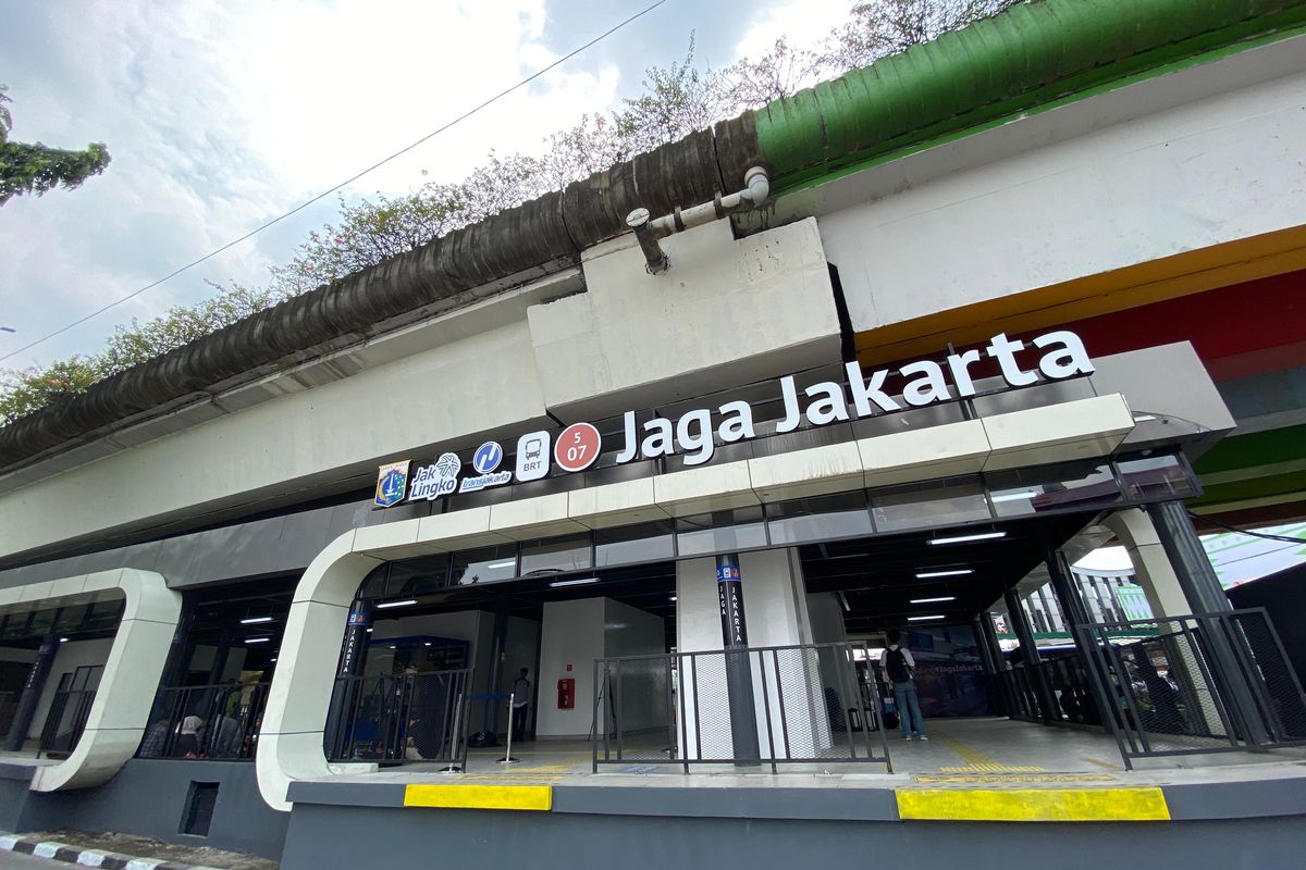 Wajah Baru Halte Senen Sentral yang Berganti Nama Jaga Jakarta
